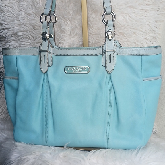 Coach | Bags | Coach Tiffany Blue Tote Bag | Poshmark